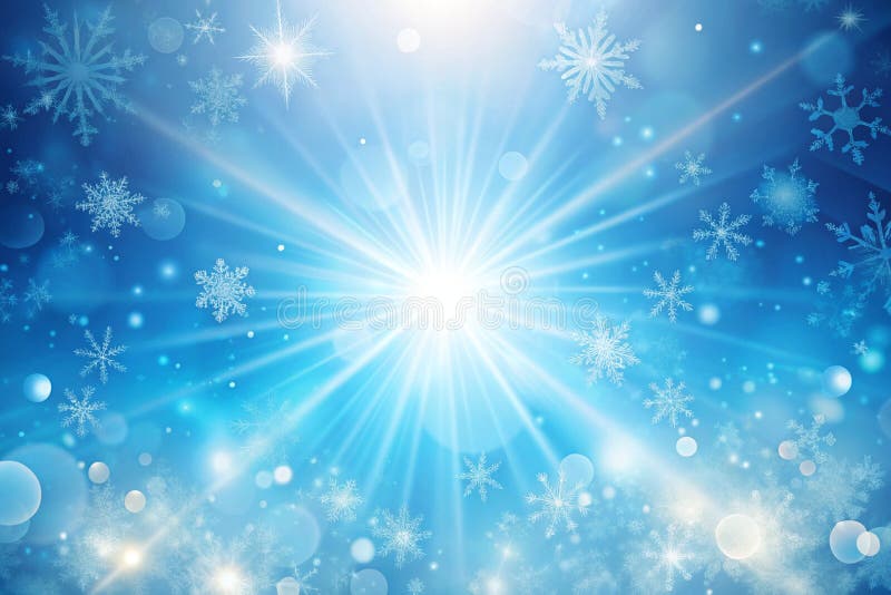 Abstract Blue Background with Winter Pattern Stock Illustration ...