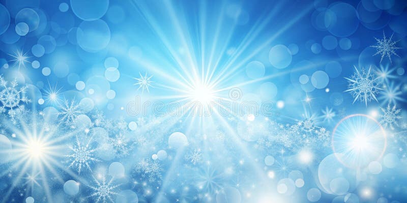 Abstract Blue Background with Winter Pattern Stock Illustration ...
