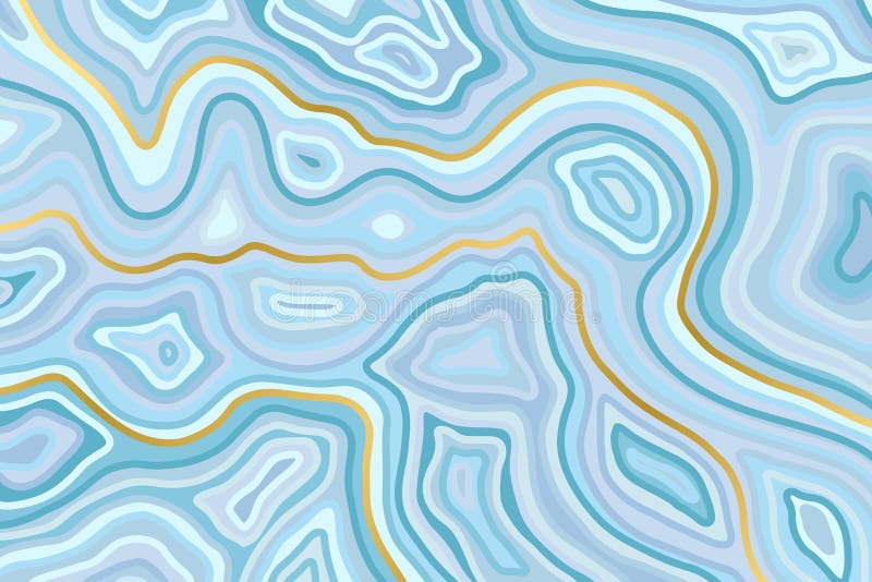 Abstract Blue Backround. Agate Slice Ripple Texture Imitation. Vector ...
