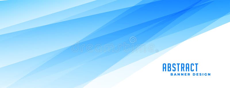Abstract Blue Banner with Transparent Lines Effect Stock Vector ...
