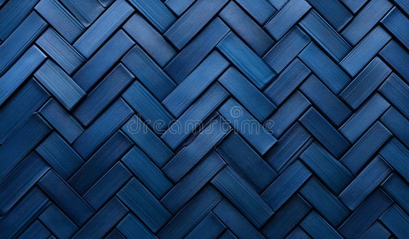 Abstract Blue Basket Weave Pattern Background Stock Illustration ...