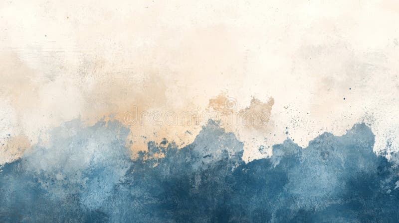 Abstract Blue and Beige Paint Splatter Background Stock Illustration ...