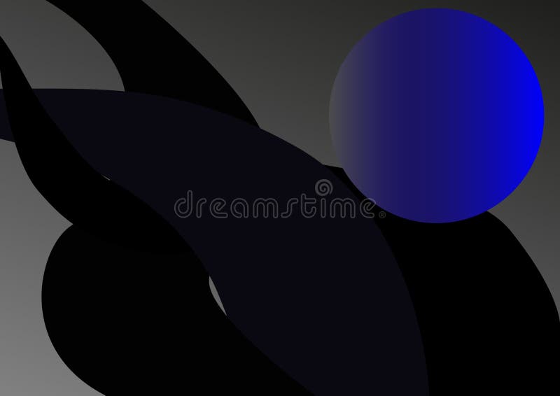 Abstract Background in Deep Blue Colors. Vector Graphics for ...