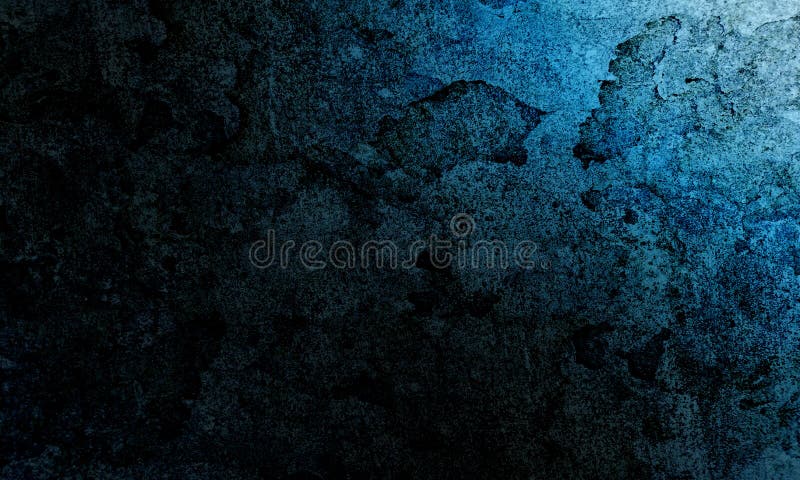 Abstract Blue Black Color Mixture Multi Colors Effects Wall Textured Background Stock Image