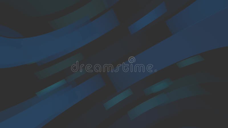 Abstract Blue and Black Design with Curved Lines and Shapes Stock ...