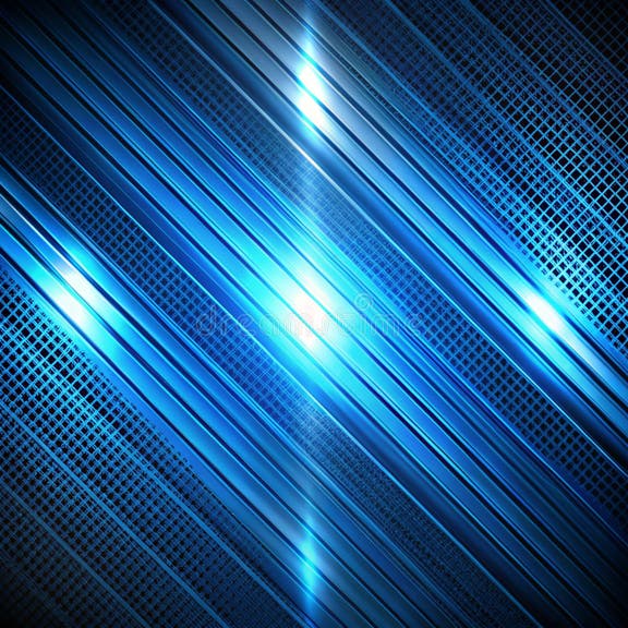 Abstract Blue and Black Light Pattern with the Gradient is the with Floor Wall Metal Texture ...