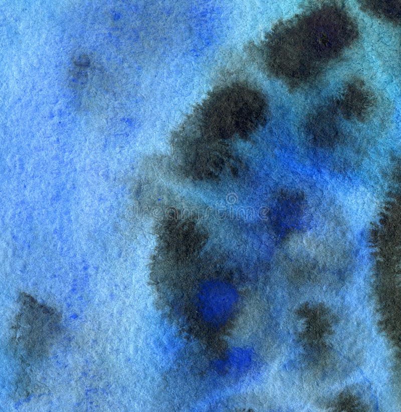 Blue Watercolor Background with Spot Pattern Stock Illustration ...