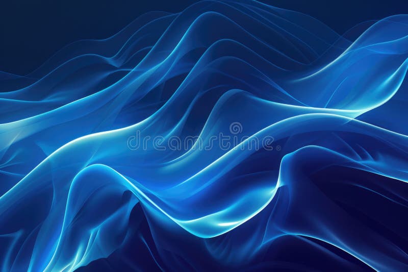 Abstract Blue and Black Waves Background. Suitable for Graphic Design ...
