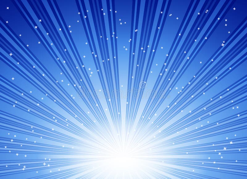 Abstract Blue Blast of Stars Stock Vector - Illustration of stripes ...