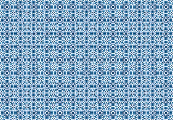 Abstract Blue Blocks Pattern Wallpaper Stock Illustration ...