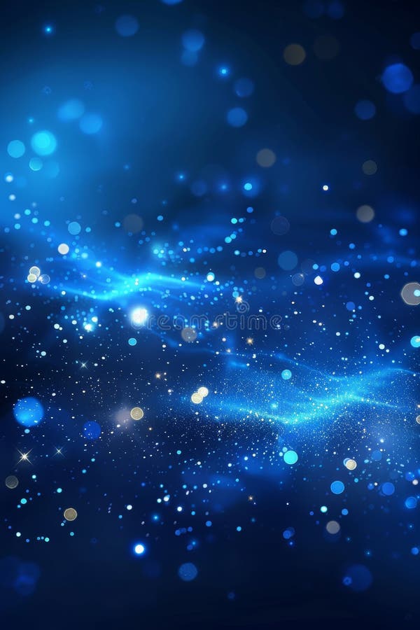 Abstract Blue Bokeh Lights Forming a Blurred Background for Artistic ...