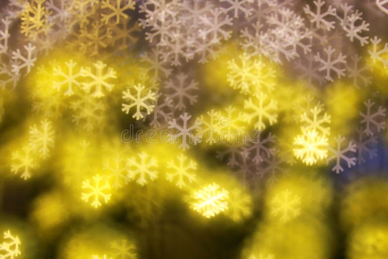 Abstract Blue Bokeh Snowflake Stock Image - Image of blinking, bokeh ...