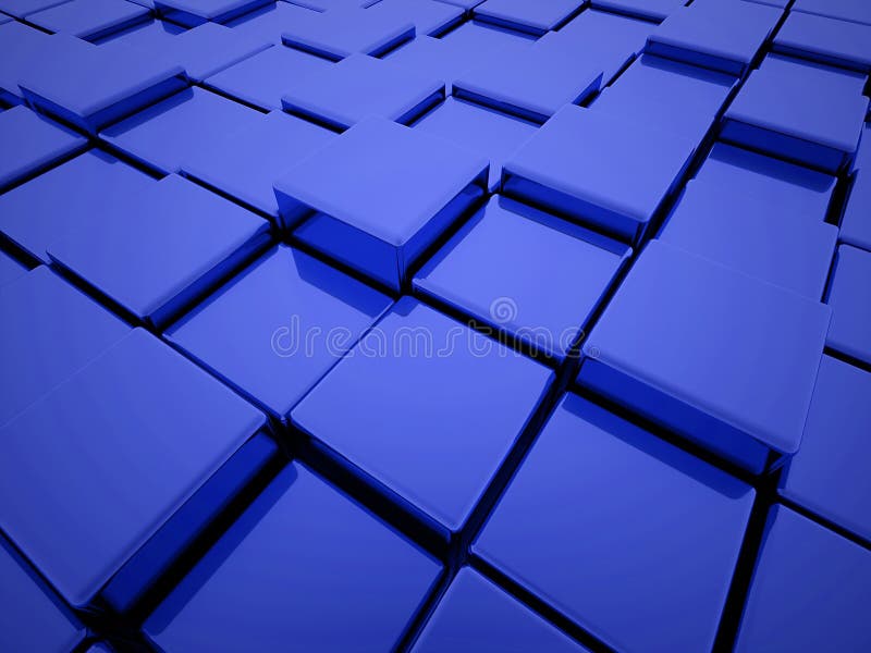 Abstract blue box stock illustration. Illustration of computer - 30422533