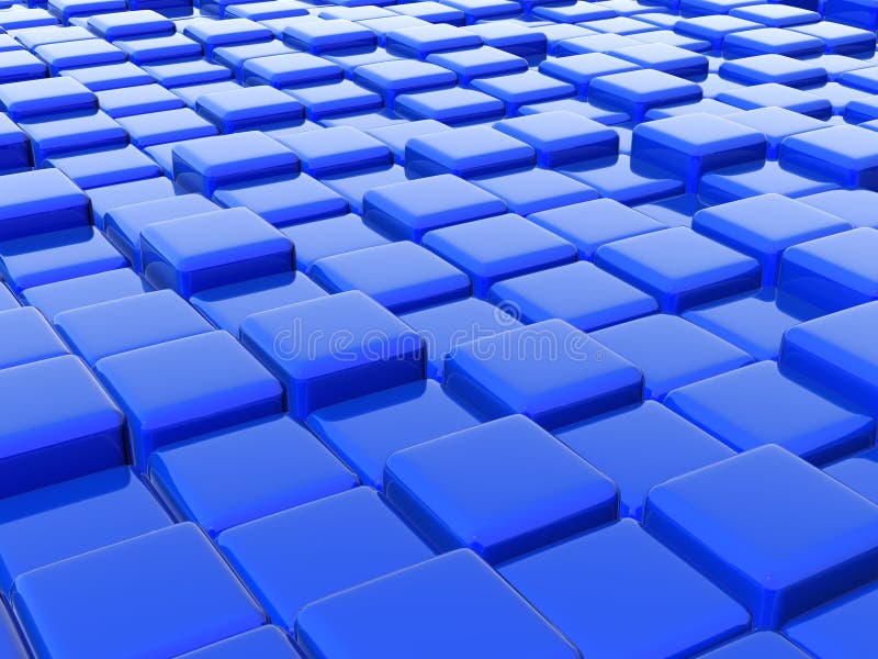 Abstract blue boxes stock illustration. Illustration of ideas - 4820645