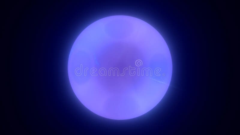 Abstract Blue Bright Glowing Background with a Sphere Core Atom Stock ...