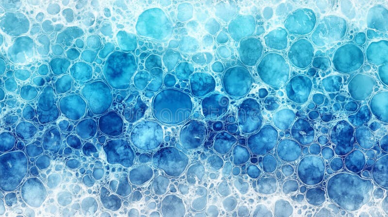 Abstract Blue Bubble Pattern, Water-themed Design for Backgrounds Stock ...