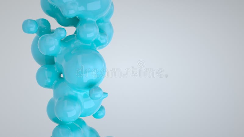Abstract Blue Bubble from Spherecial Shapes Stock Illustration ...