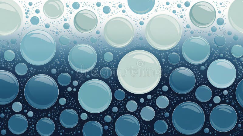 Abstract Blue Bubbles Background, Seamless Good Resolution Stock Photo Stock Illustration ...