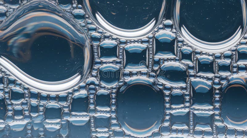Abstract Blue Bubbles Pattern, Geometric Liquid Good Resolution Stock ...