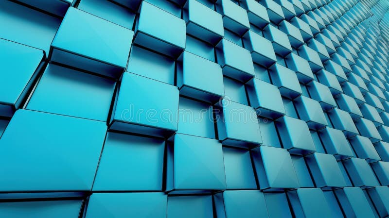 Abstract Blue Building with Unique Isolated Texture and Pattern Stock ...