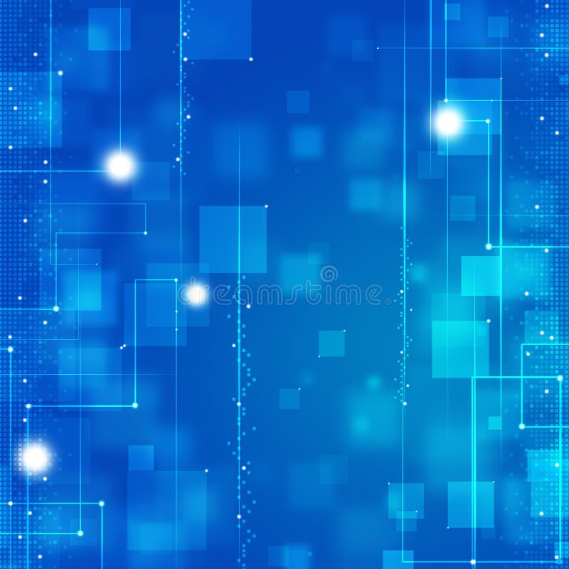 Abstract Blue Business Tech Background Stock Illustration ...