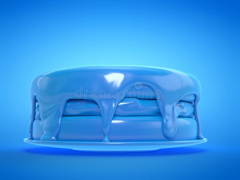 An abstract blue cake stock illustration. Illustration of cake - 169312174