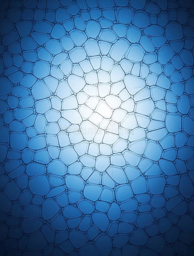 Abstract Blue Cellular Pattern Background Stock Illustration ...