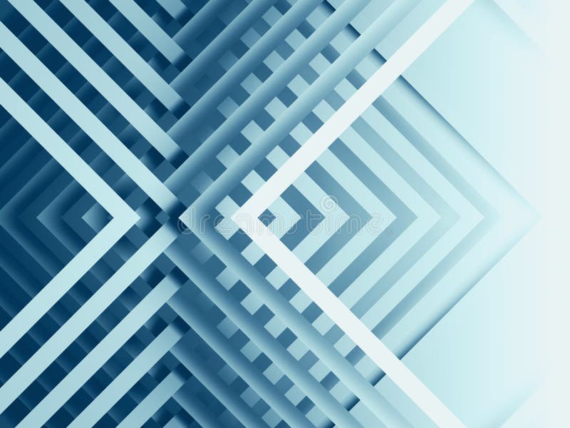 Abstract Blue Cg Background, Geometric Stock Illustration ...