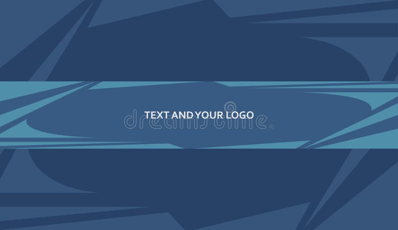 Abstract Blue Channel Banner Template Stock Vector - Illustration of ...