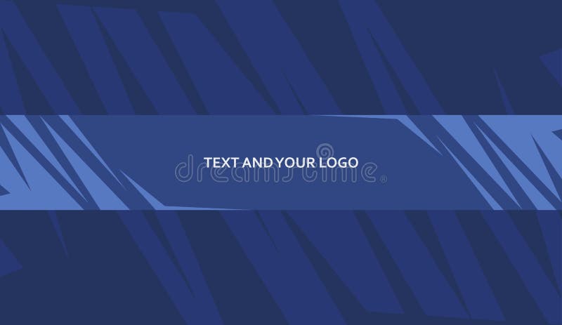 Abstract Blue Channel Banner Template Stock Vector - Illustration of ...
