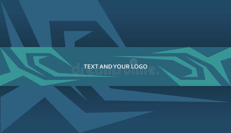 Abstract Blue Channel Banner Template Stock Vector - Illustration of ...