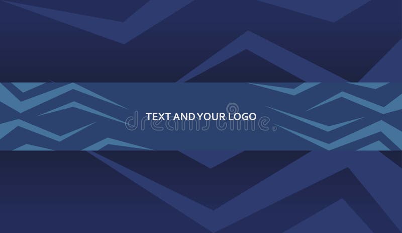 Abstract Blue Channel Banner Template Stock Vector - Illustration of ...