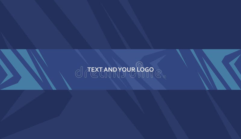 Abstract Blue Channel Banner Template Ilustración del Vector ...