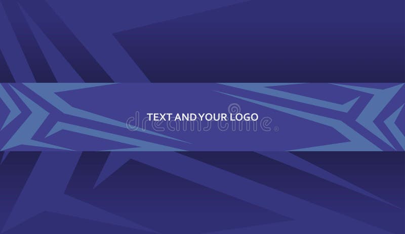 Abstract Blue Channel Banner Template Ilustración del Vector ...