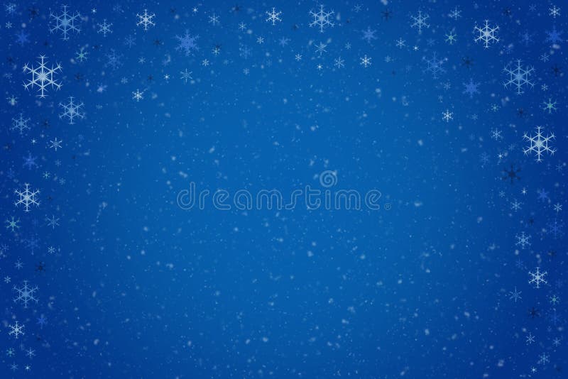 Abstract Blue Christmas Winter Background Stock Illustration ...