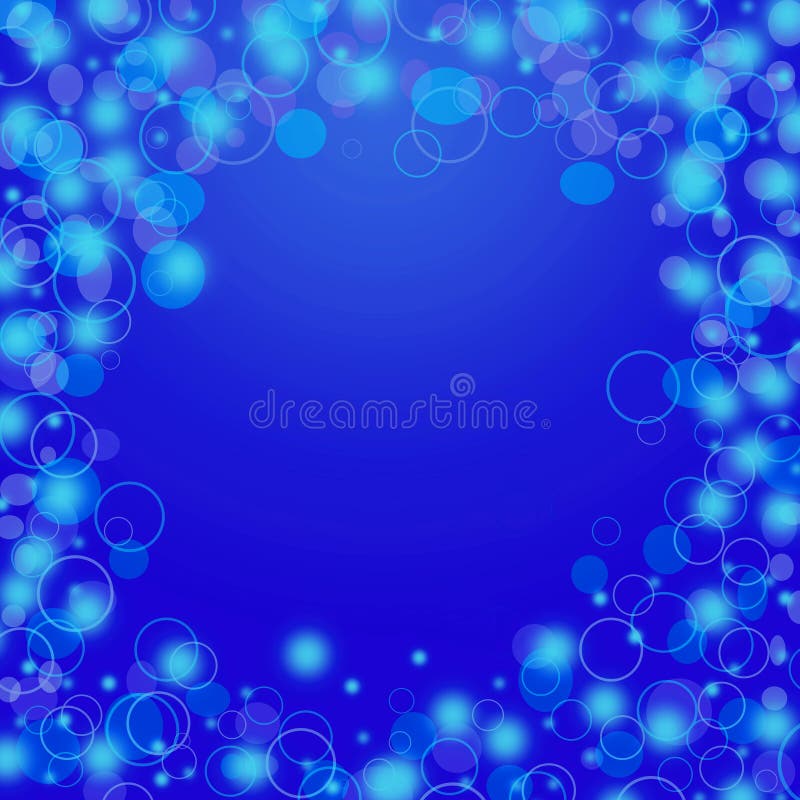 Abstract Blue Circle Background Stock Illustration - Illustration of ...