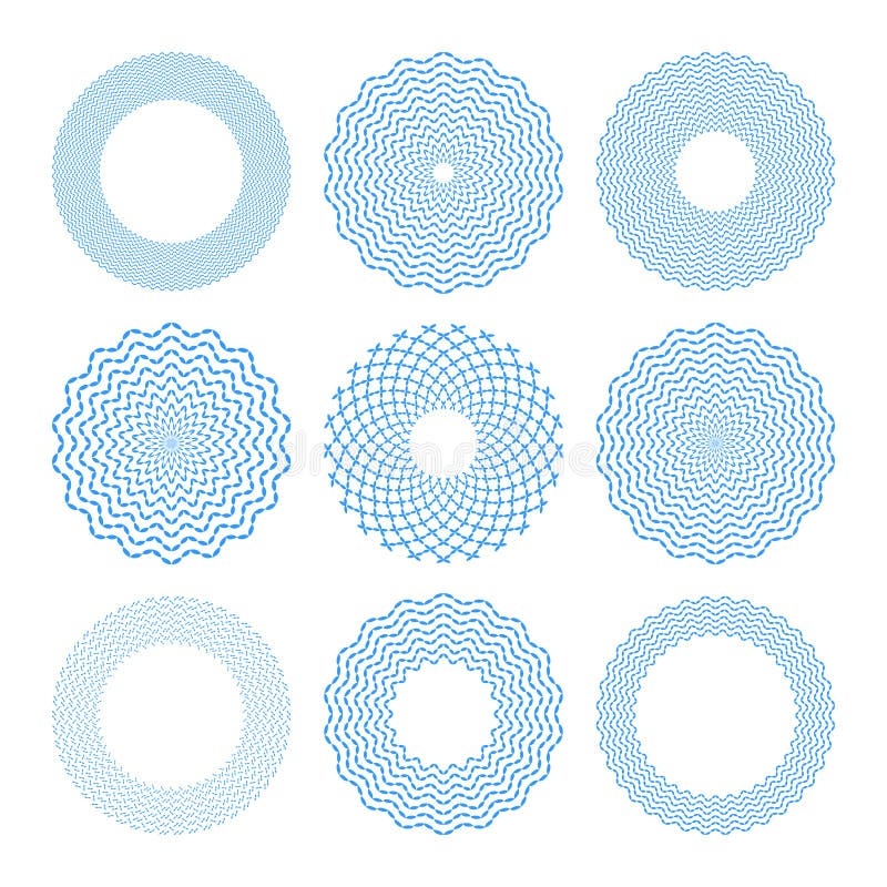 Abstract Blue Circle Icons. Elements for Design Stock Vector ...