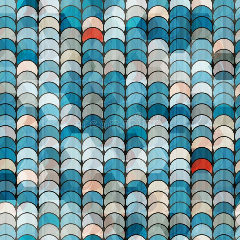 Abstract Blue Circle Pattern Stock Vector - Illustration of design ...