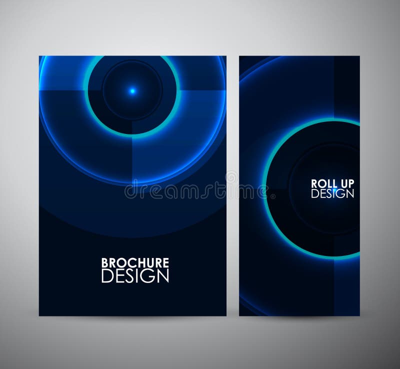 Abstract Blue Circle Pattern. Graphic Resources Design Template Stock ...