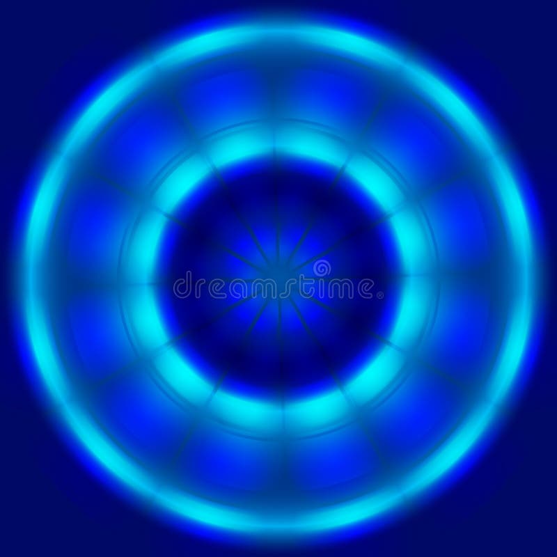 Abstract Blue Circle Spin and Move Technology Background Stock Vector ...