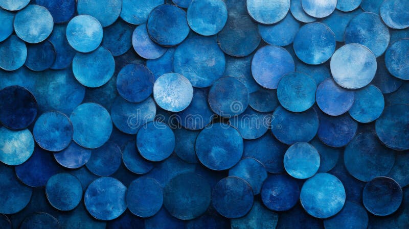 Abstract Blue Circle Texture Background Stock Illustration ...
