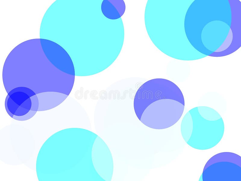 Abstract Blue Circles Illustration Background Stock Illustration ...