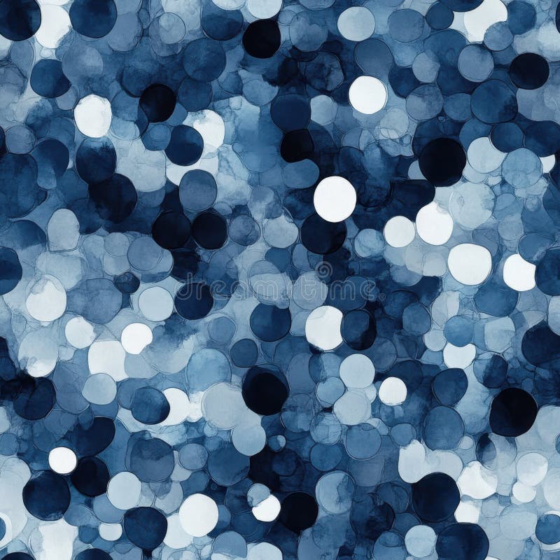Abstract Blue Circles Pattern - Trending Contemporary Background Design ...