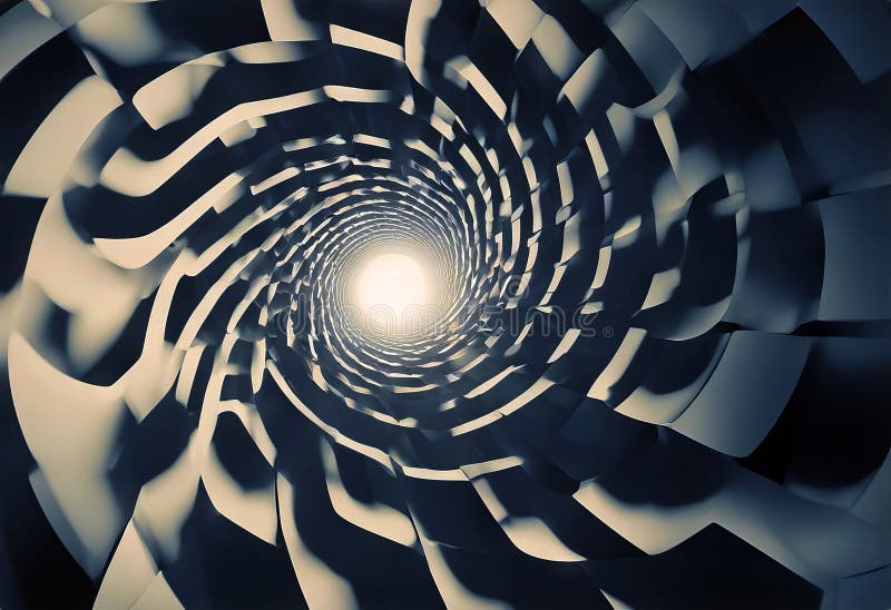 Abstract Blue Circles Spin Pattern Lines Background. Stock Illustration ...