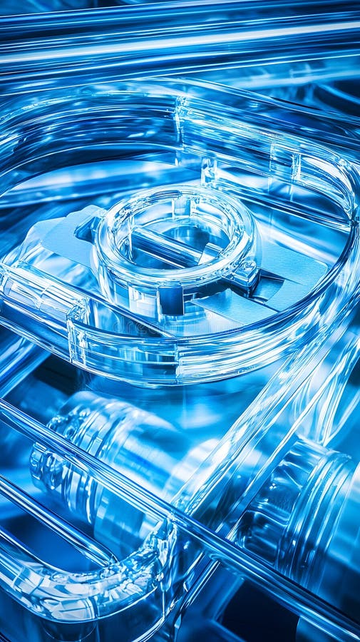 Abstract Blue Circuitry Design Stock Illustration - Illustration of ...