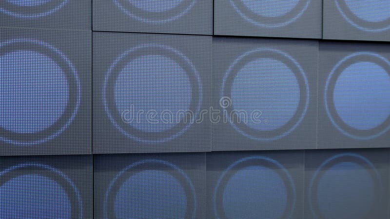Modern Blue Digital Circles Background Design Featuring Dynamic and ...