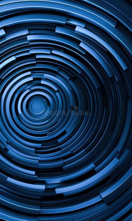 Abstract Blue Circular Pattern Stock Illustration - Illustration of ...