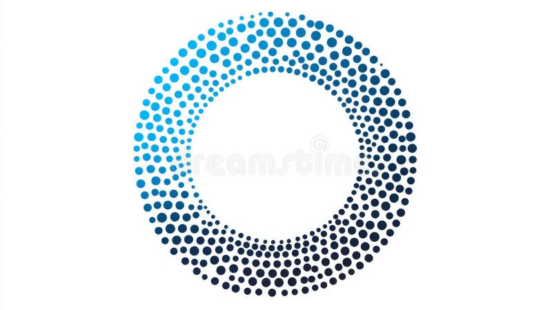 Abstract Blue Circular Pattern Background Stock Illustration ...