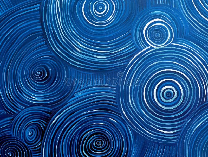 Abstract Blue Circular Pattern Stock Image - Image of blue, lines ...