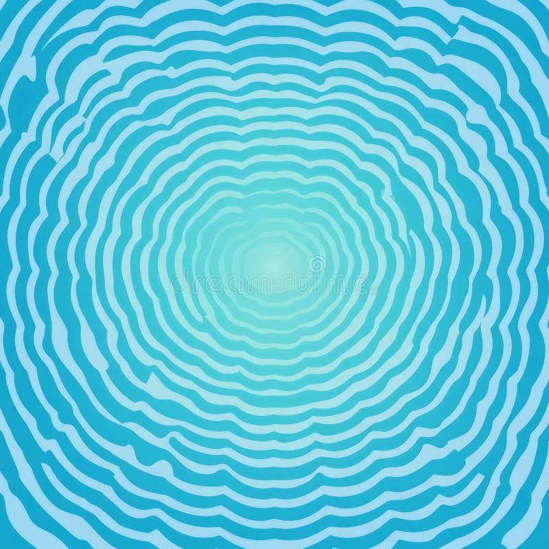 Abstract Blue Circular Pattern with Radiating Lines Stock Illustration ...